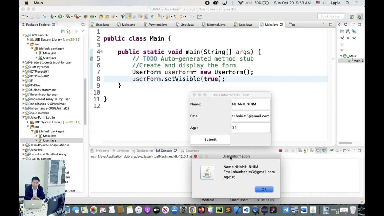 How to Create Log In form by Java OOP,Part02 #viralvideo #poster #videogames - YouTube