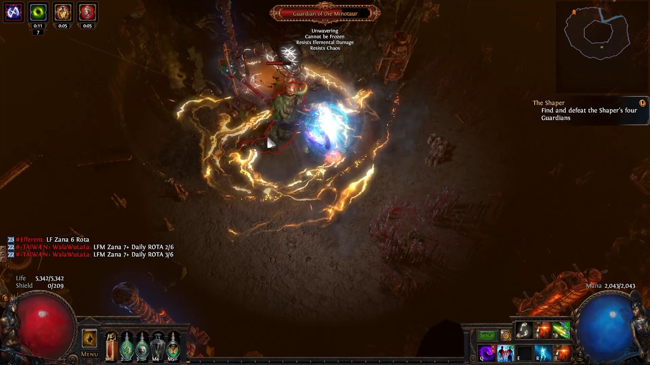 3.0 Poison Quill Rain Facetanking Minotaur Guardian - YouTube