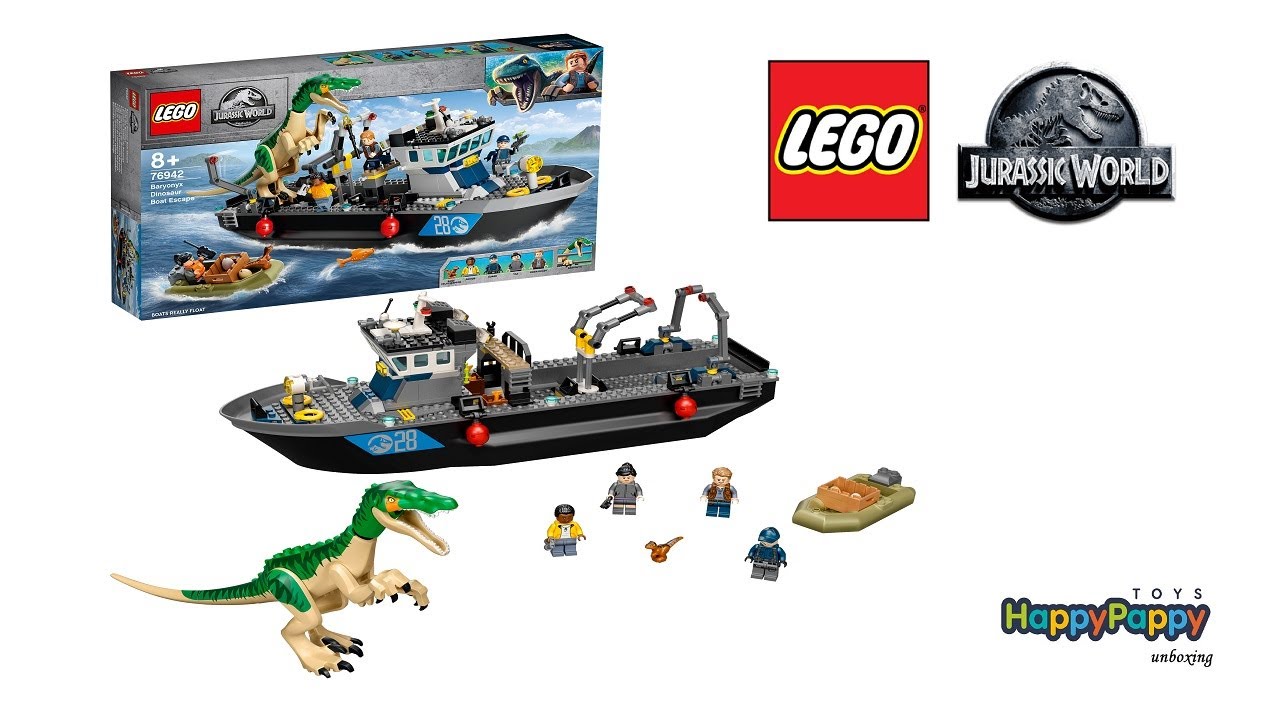 Lego Jurassic World 76942 Baryonyx Dinosaur Boat Escape 2021 Speed ...