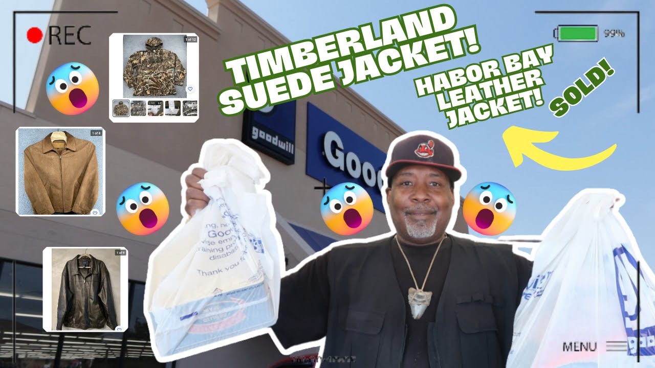 I should score huge on this Timberland suede jacket I found at # ...