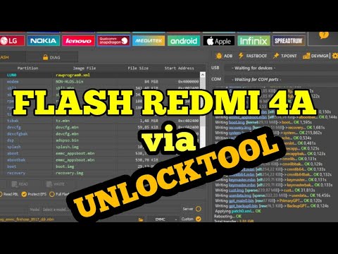 FLASH REDMI 4A BOOTLOOP VIA UNLOCKTOOL - YouTube