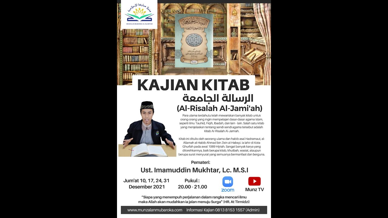 Kajian Kitab : Ar Risalah Al Jamiah, Part 4, Ust Imamuddin Mukhtar ...