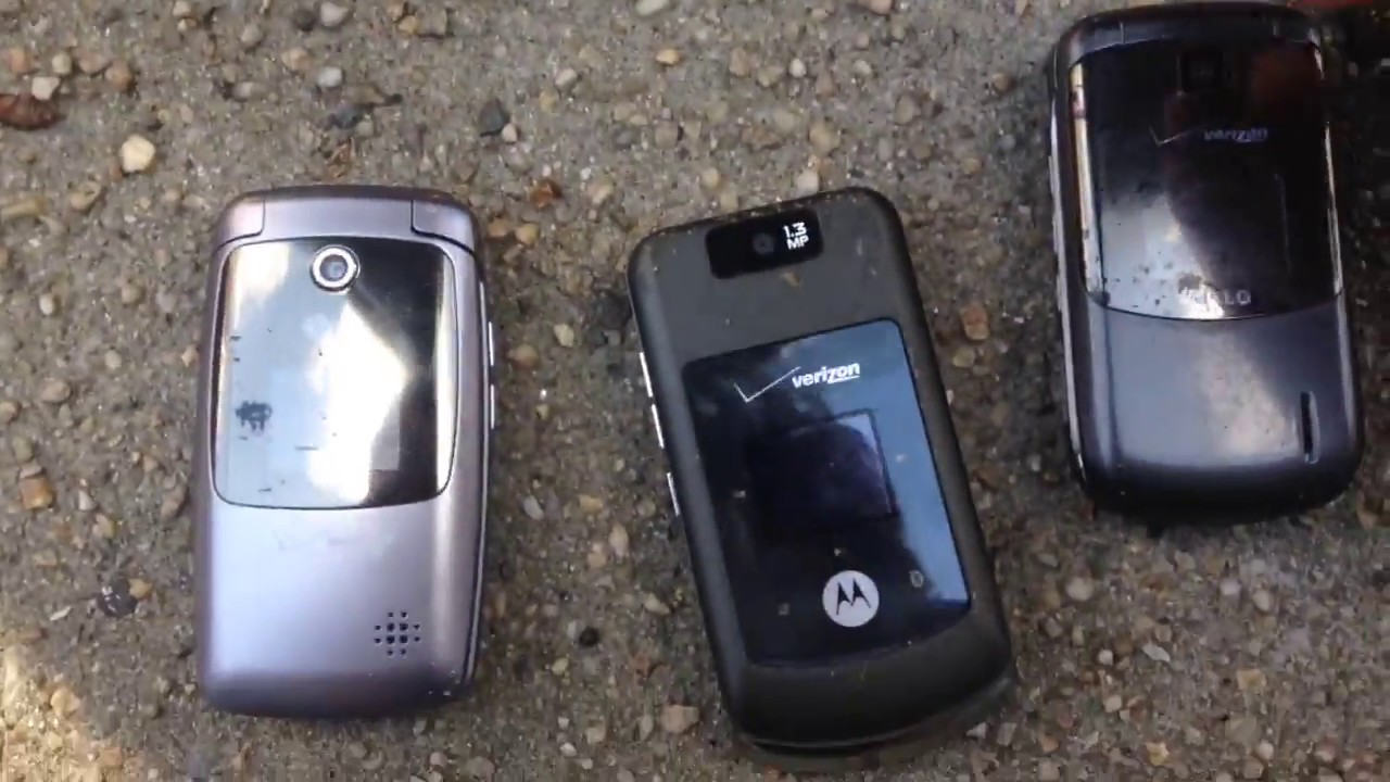Smash Testing: Flip Phones! - YouTube