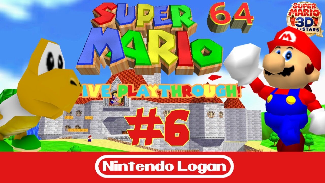 Super Mario 64 LIVE Playthrough #6! (Super Mario 3D All-Stars) - YouTube