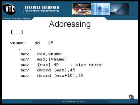 Assembly Language Training: Part 5 (11 of 17) - Assembly Language Basics (Addressing) - YouTube