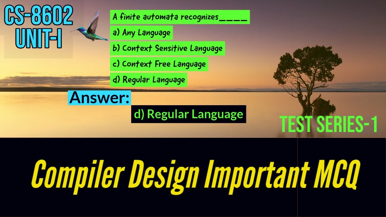 Compiler Design MCQ CS8602 TRB Poly CSE YouTube compiler-design-mcq-cs8602-trb-poly-cse-youtube