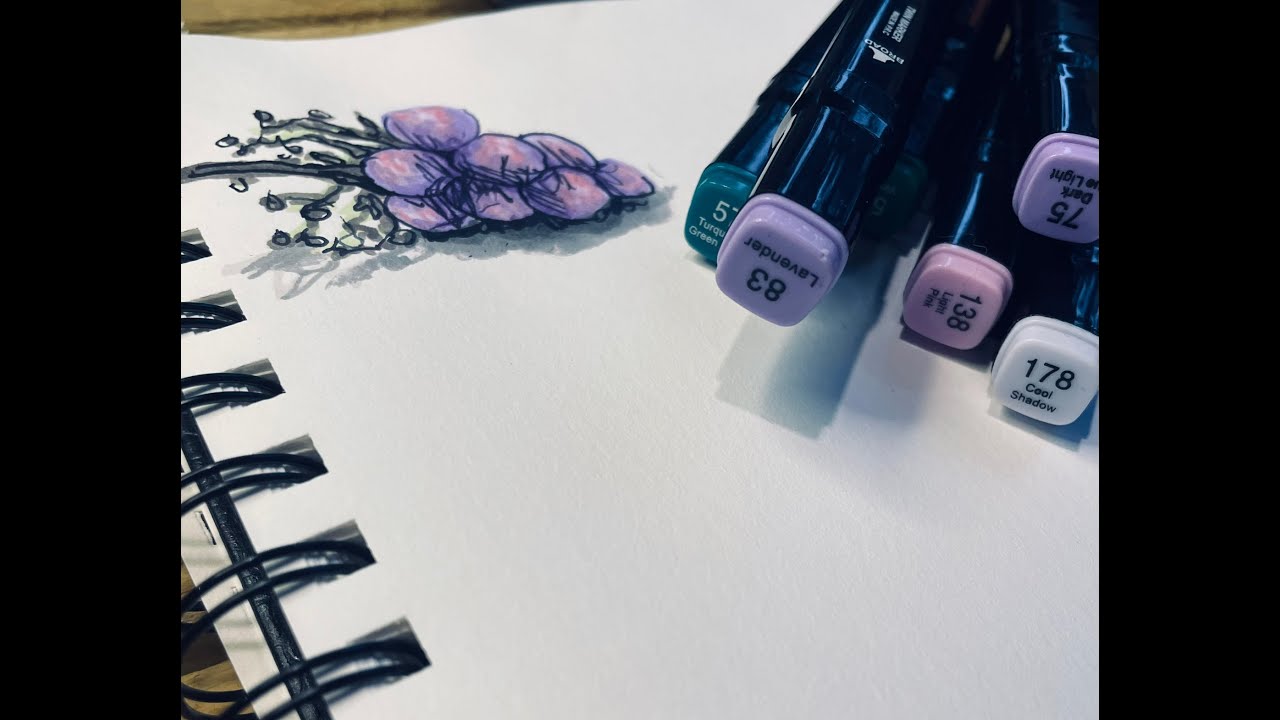 Satisfying Marker Art - Grapes Edition - YouTube