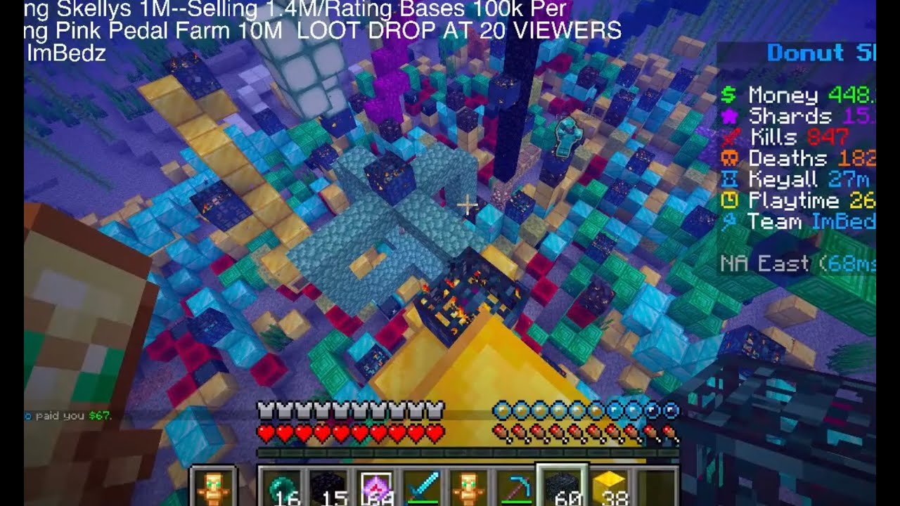 🔴 Donut Smp 🔴 300M DAILY LOOT DROP Ign ImBedz - YouTube