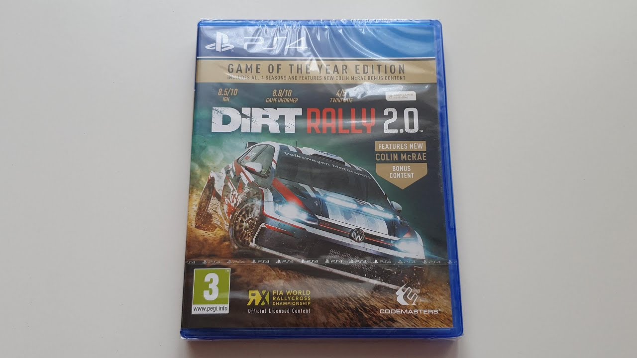 DiRT Rally 2 0 Game Of The Year Edition PS4 Unboxing - YouTube