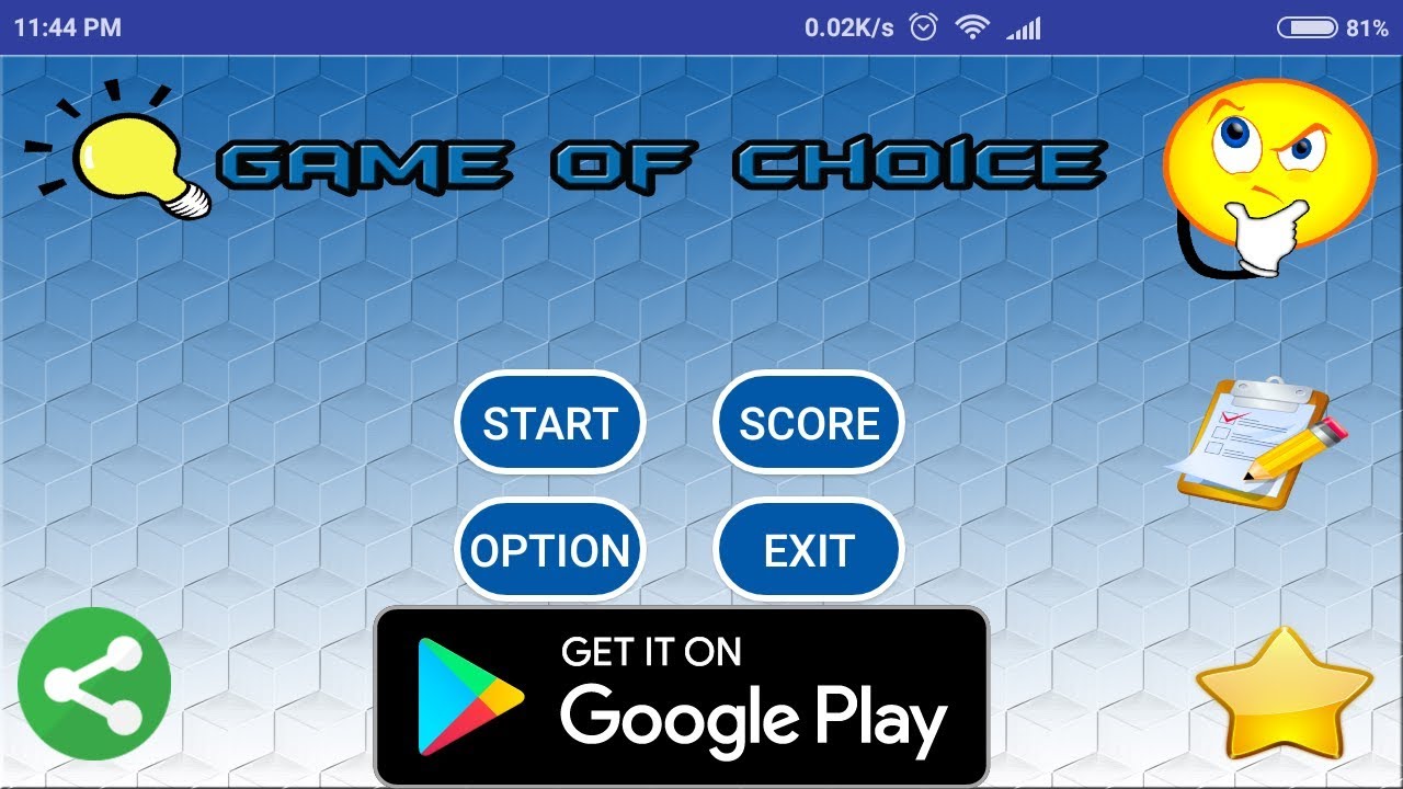 Android Game | Game Of Choice | AppsDevSA - YouTube