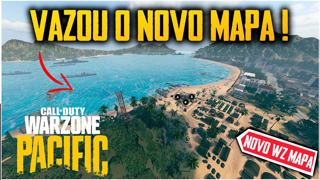 Primeira GAMEPLAY no NOVO MAPA CALDEIRA do WARZONE !!! WARZONE PACIFIC ...