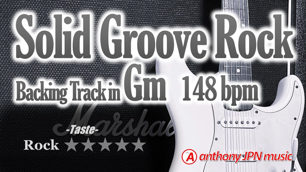 Solid Groove Rock Backing Track in G Minor (148bpm) - YouTube