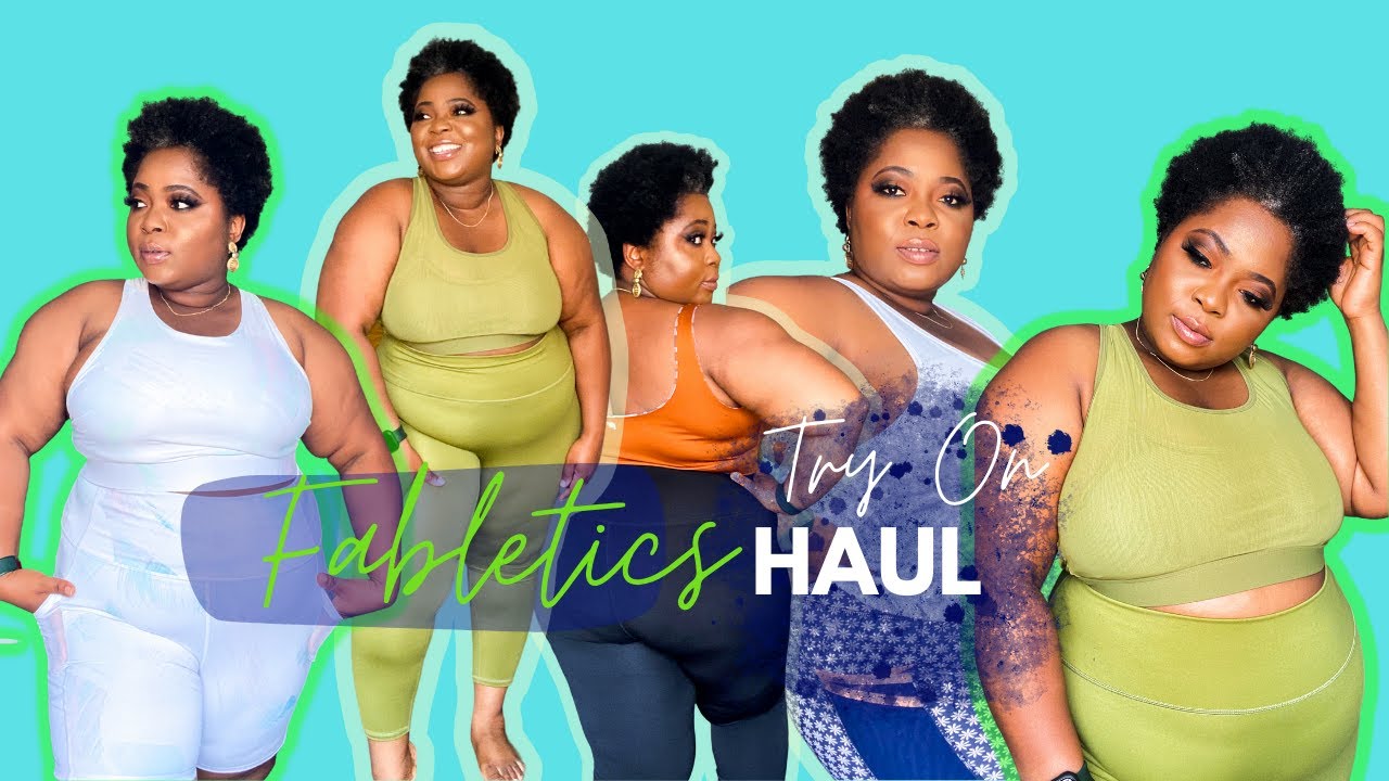 Fabletics plus size try on haul 2021 - YouTube