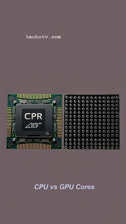 CPU vs GPU: See the Visual Difference! #TechExplained #ComputerParts ...