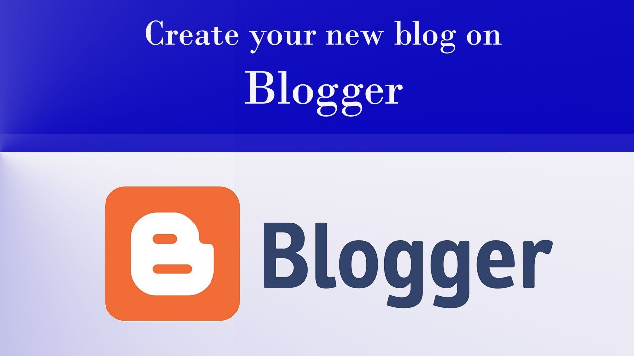 How to create an account on blogger with gmail - YouTube
