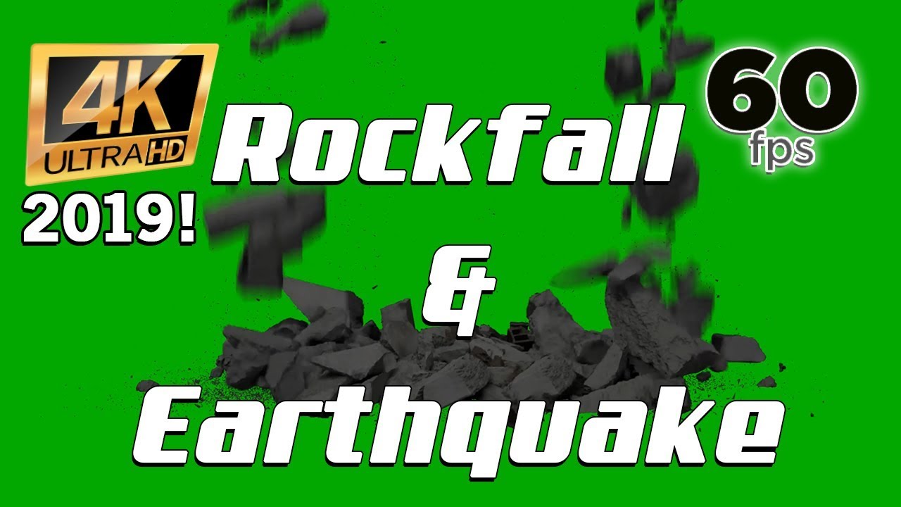 Green Screen Rockfall/Earthquake (60fps) + HQ Sound (2019) - YouTube