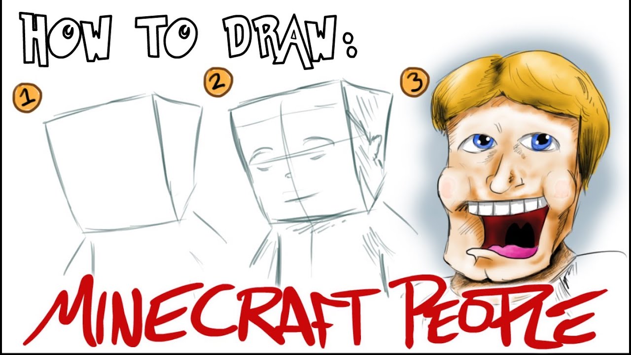 How to Draw: Minecraft People! - YouTube