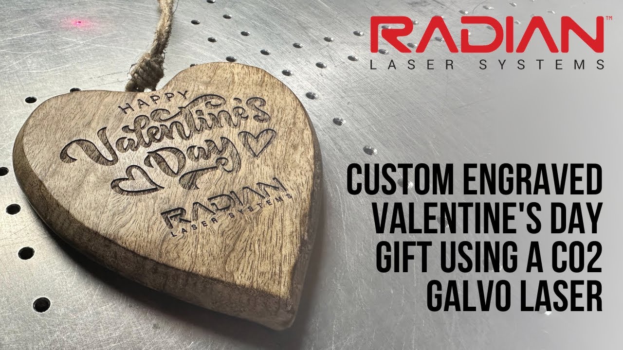 Laser Engraved Valentines Day Gift - Using CO2 Galvo Laser - YouTube