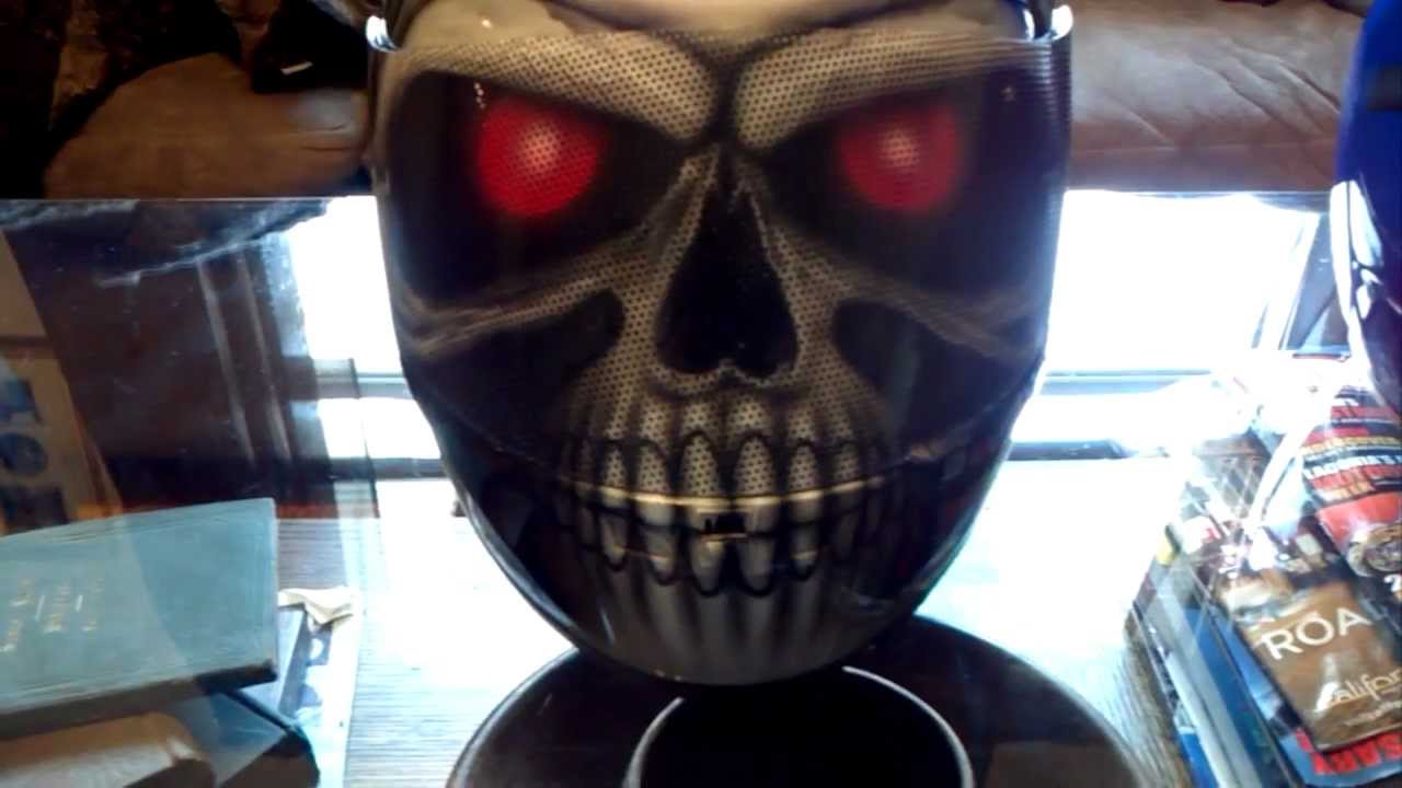 Custom Painted Airbrushed Grim Reaper Helmet - YouTube