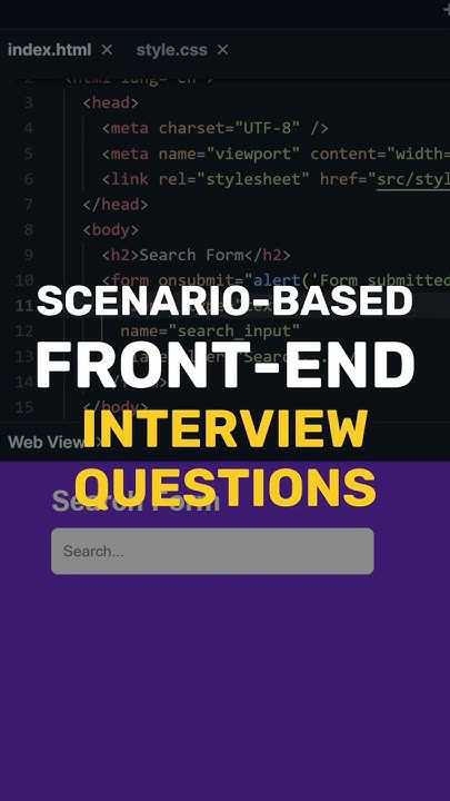 Form Submission by Pressing Enter Key | Scenario-Based Frontend Interview Question | #shorts # ...