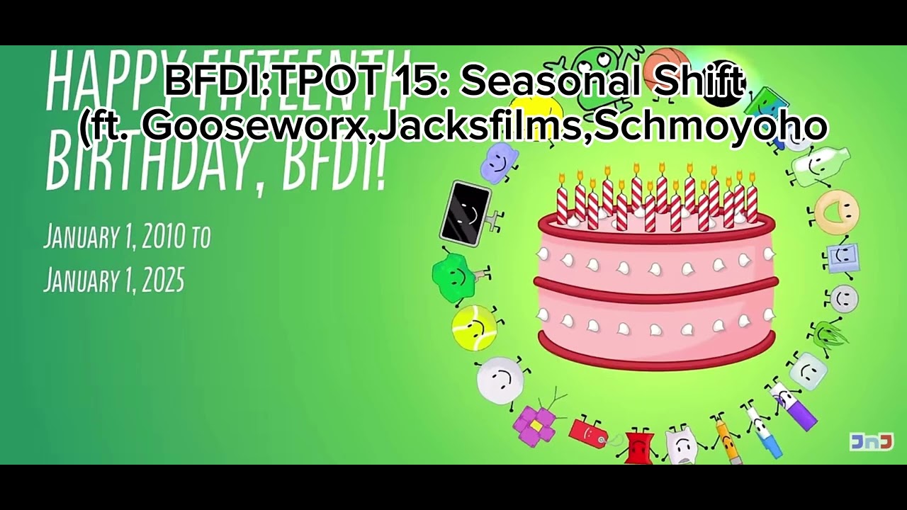 Every Time Happy Birthday BFDI Has Showed Up In BFDI History! - YouTube