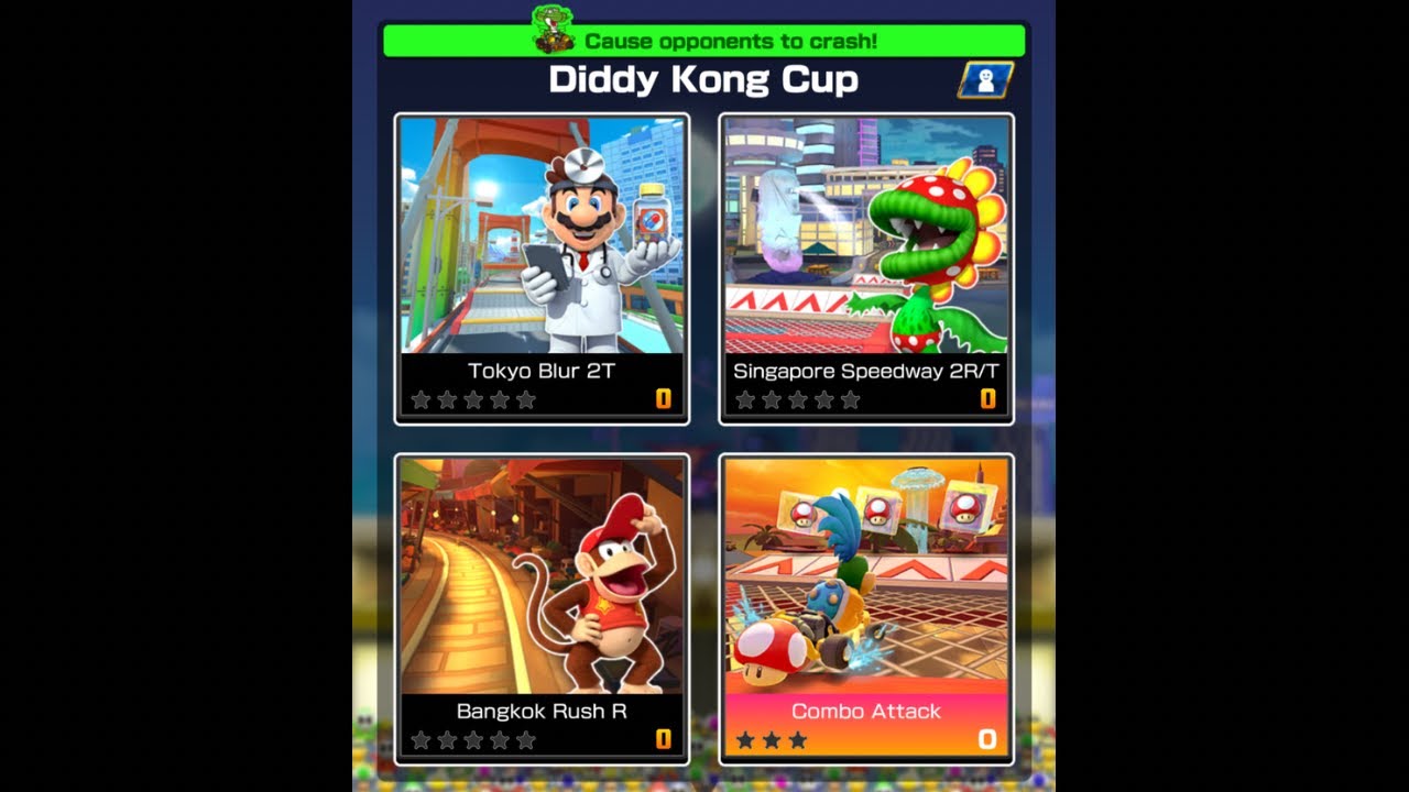 Mario Kart Tour - Diddy Kong Cup Gameplay (Winter Tour 2024) - YouTube