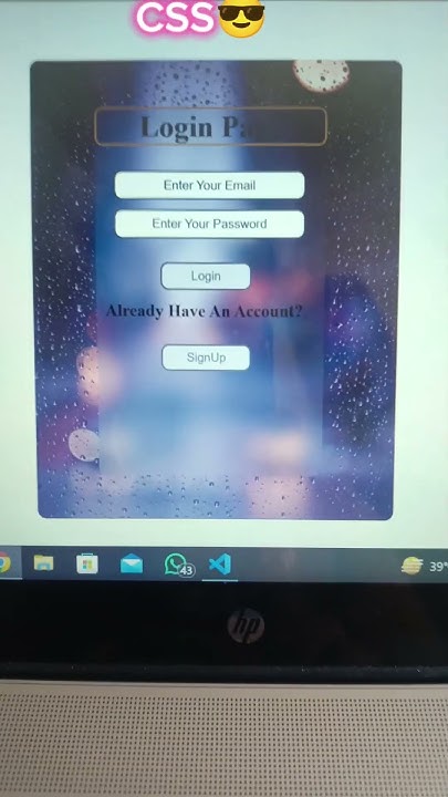 Power Of Css 😎 ️coder Webdevelopment Programming Coding Login Page Viral Youtube