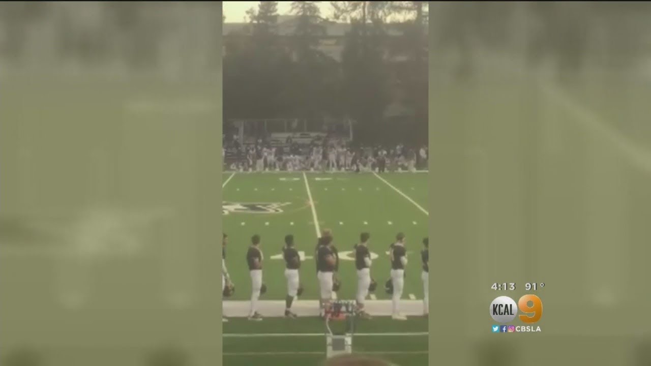 High School Athletes Joining In On National Anthem Protests - YouTube