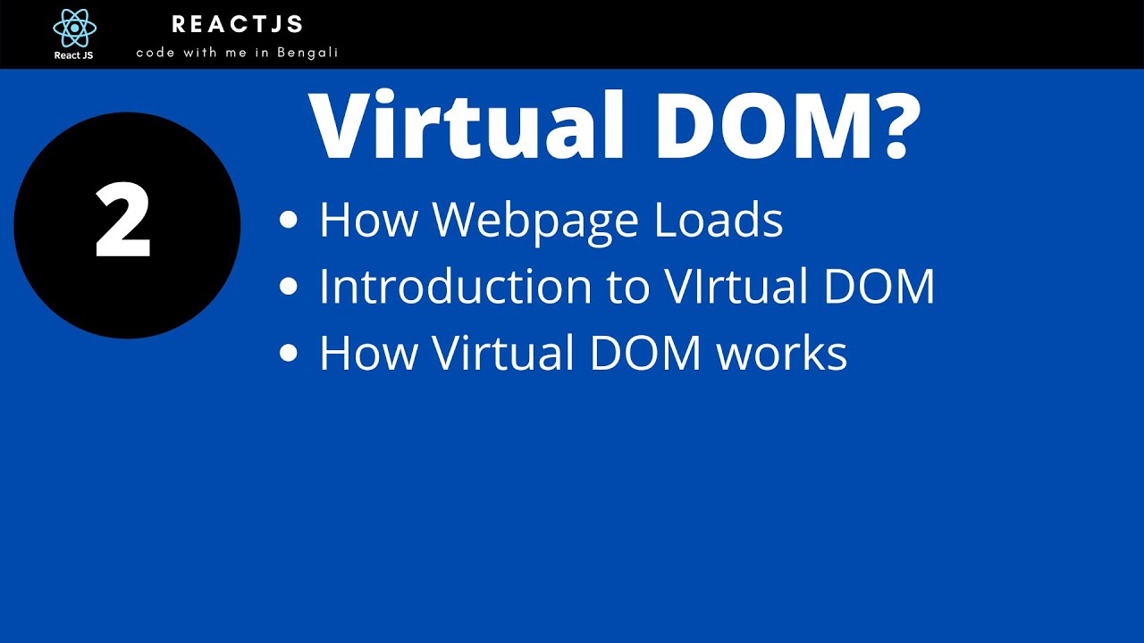 What is Virtual DOM in React? - YouTube