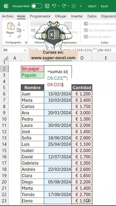 SUMAR SI en EXCEL #superexcel - YouTube