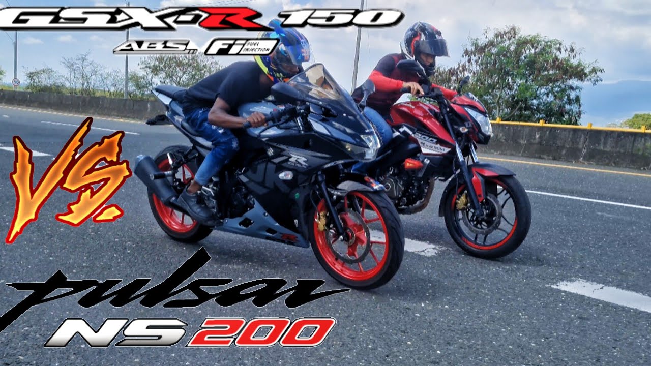 SUZUKI GSXR 150 🆚 PULSAR NS 200 - 2016 Drag Race 😭⚠️ - YouTube