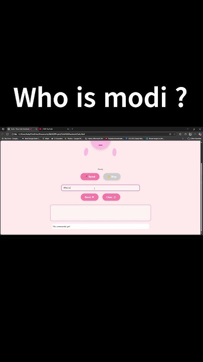 Make a Cute Assistant Using #html #javascript #css - YouTube