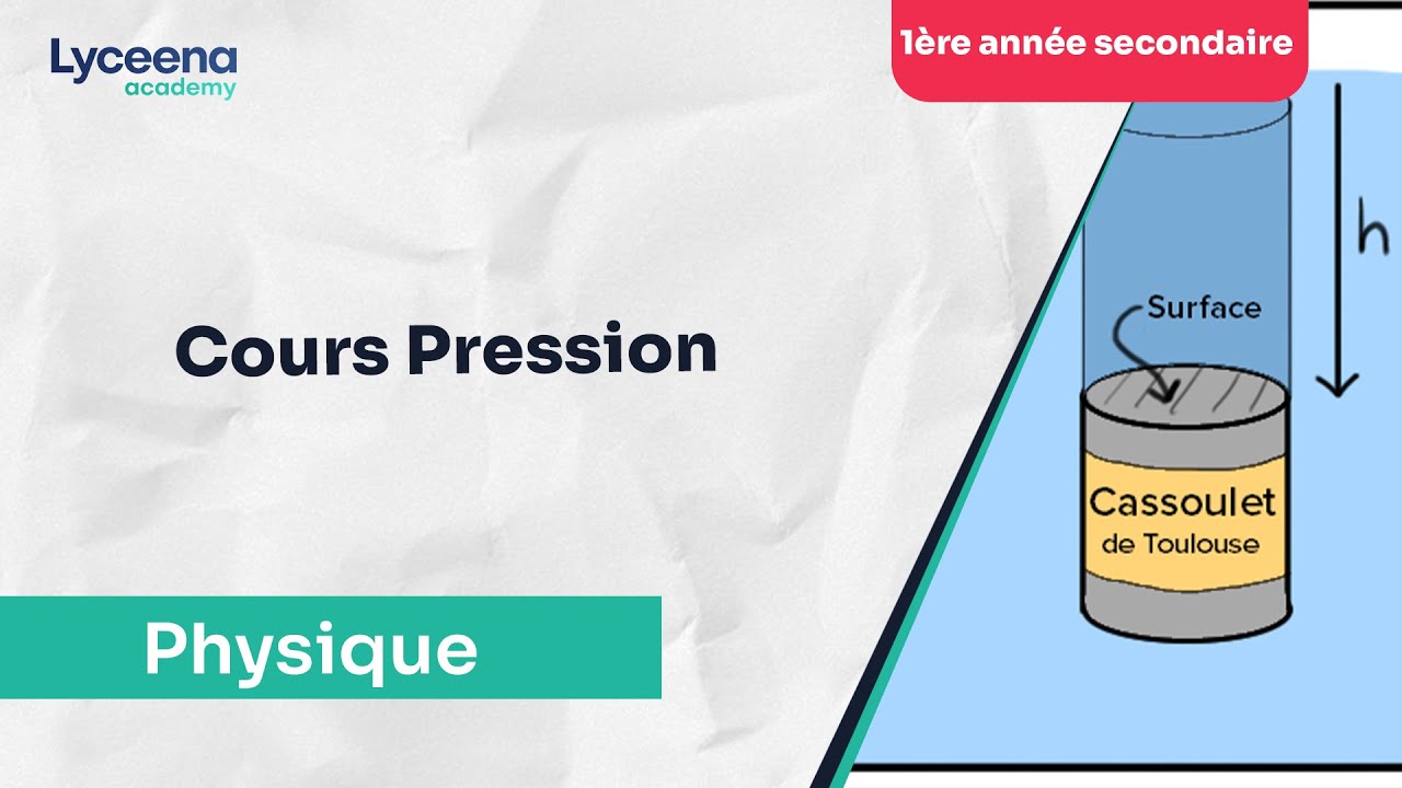 1ère année secondaire | Physique | Cours Pression - YouTube