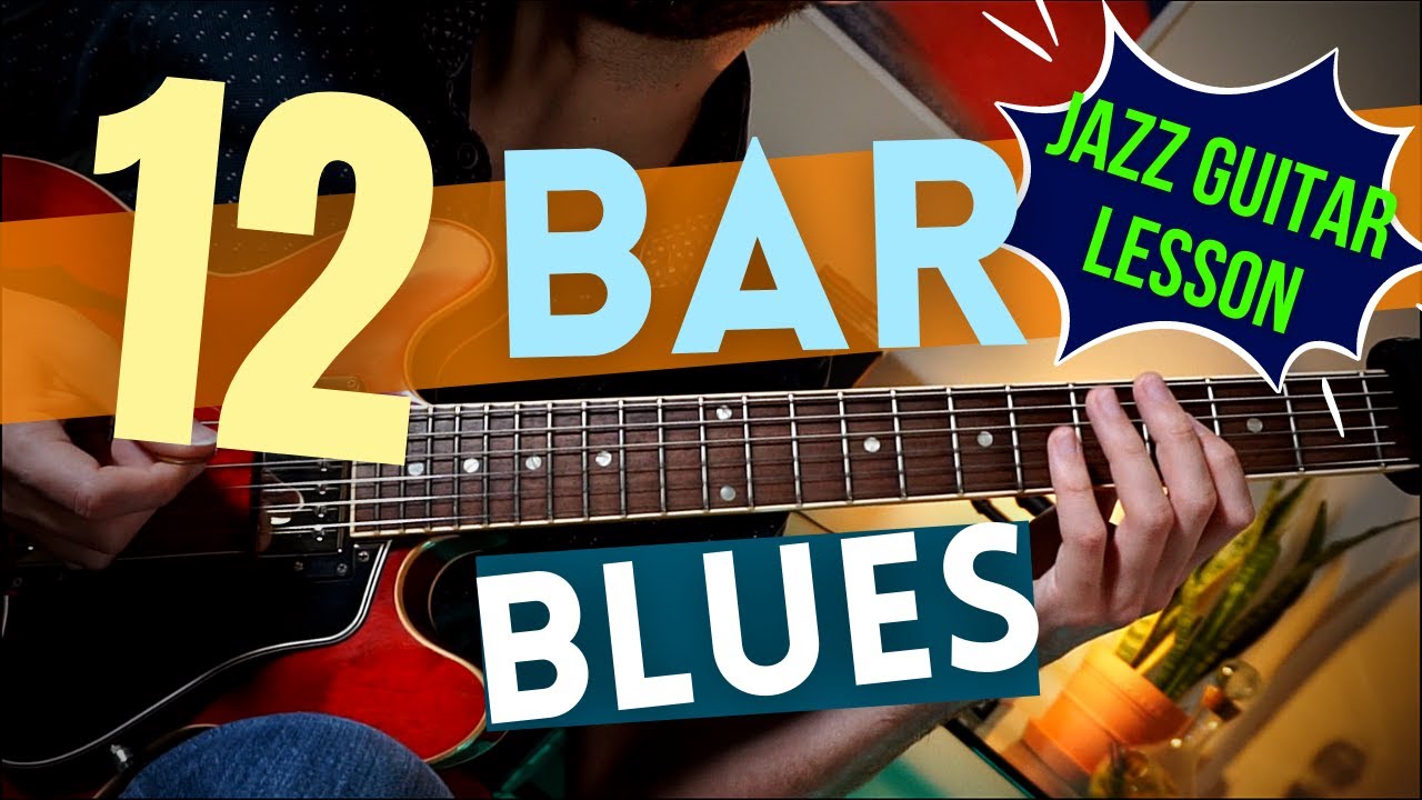 S.K.J. - EASY Jazz 12 BAR BLUES Guitar Lesson - YouTube