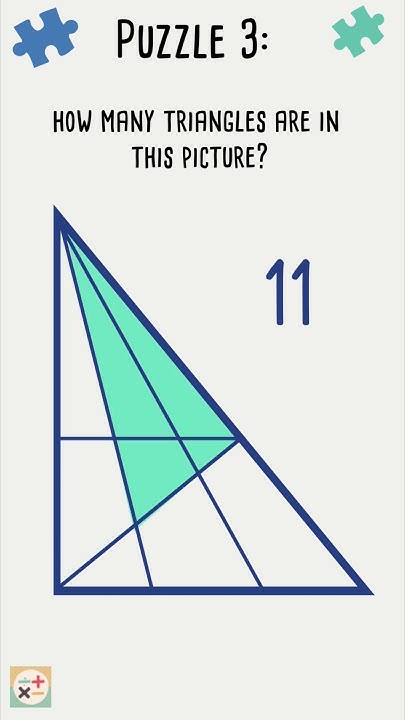 How many triangles? #puzzles #brainteaser #mathspuzzles #braintraining ...