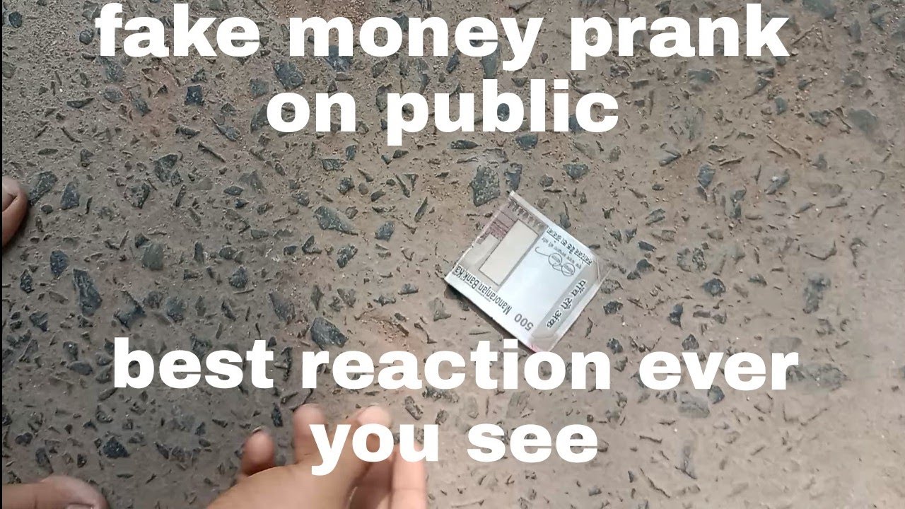 fake money prank on public - YouTube