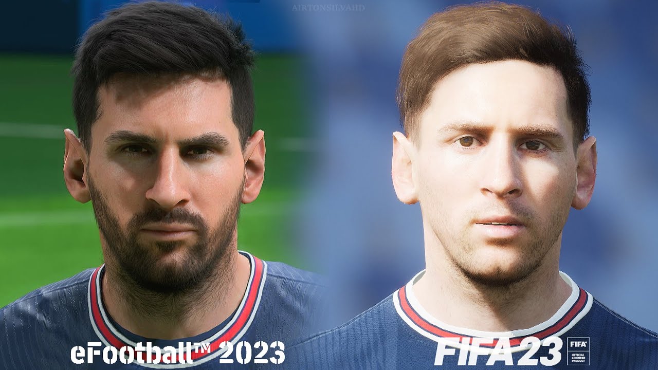 FIFA 23 Vs EFootball 2023 Faces Comparison HD YouTube