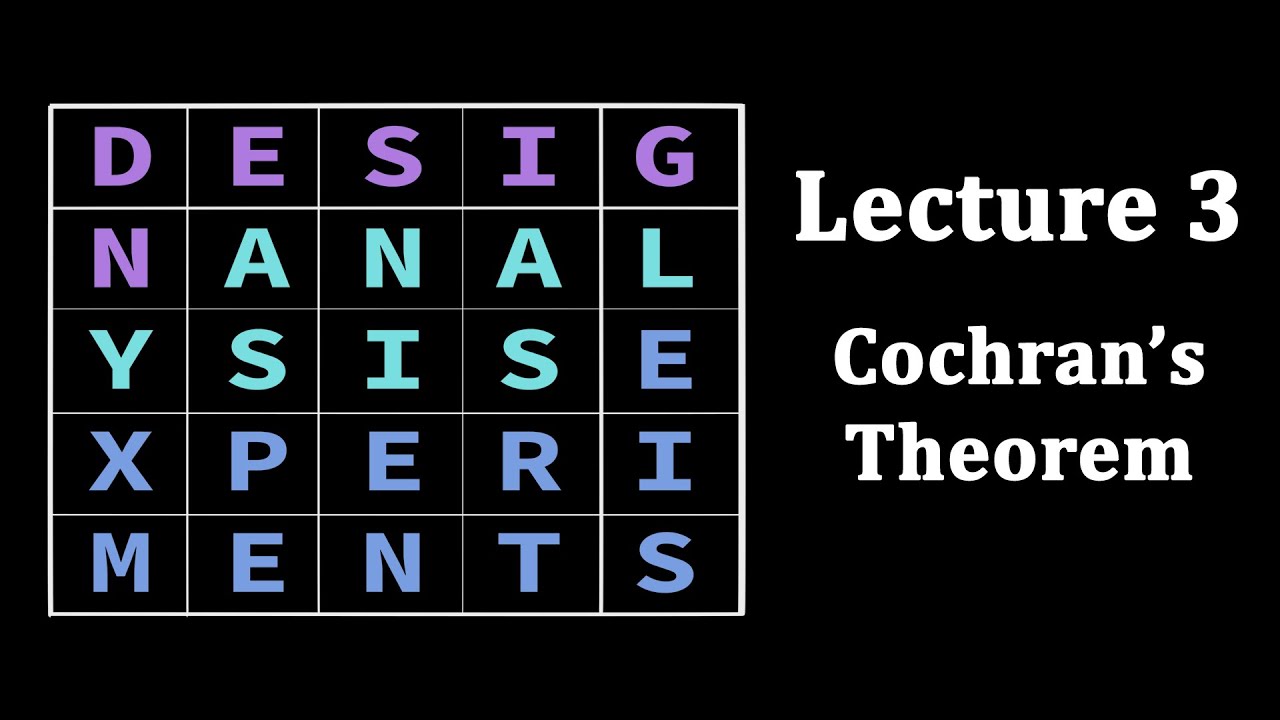 Design of Experiments, Lecture 3: Cochran's Theorem - YouTube