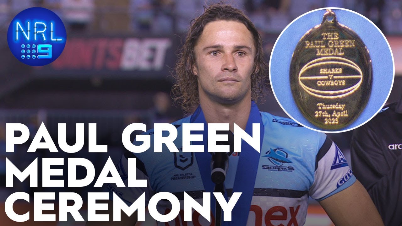 Heartwarming medal ceremony honouring PAUL GREEN | NRL on Nine - YouTube