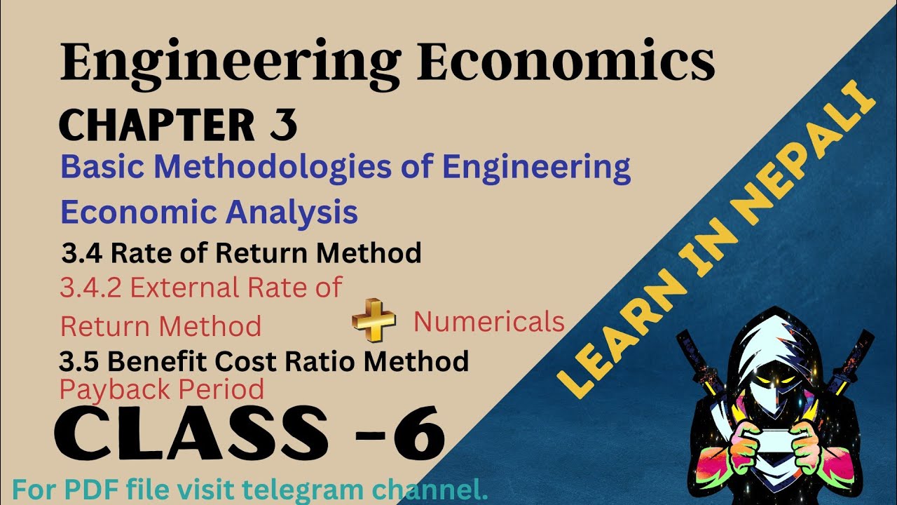 Engineering Economics | External Rate Of Return | Ninja Guru - YouTube