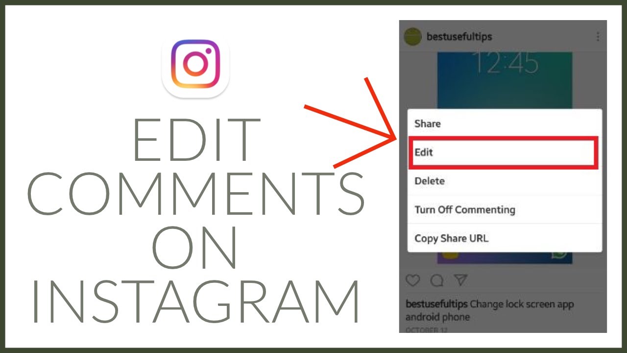 How To Edit Comment On Instagram YouTube How To Edit Comment On Instagram YouTube