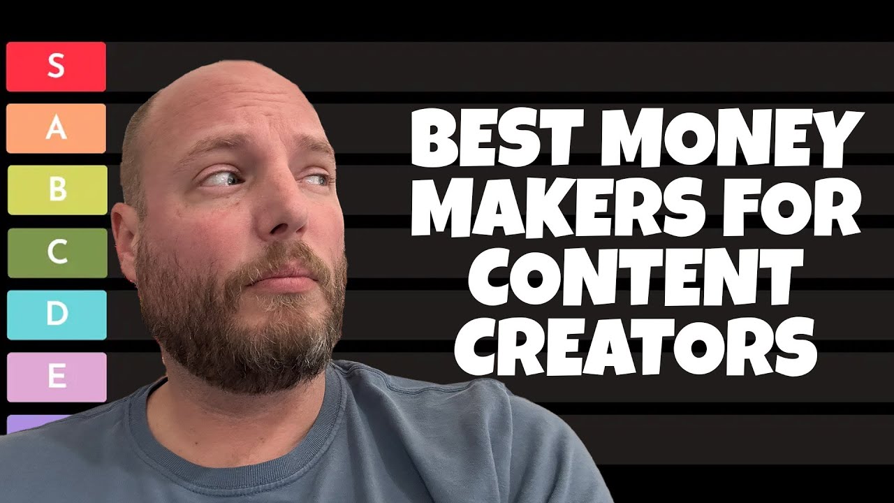 Best Money Makers For Content Creators Ranked - YouTube