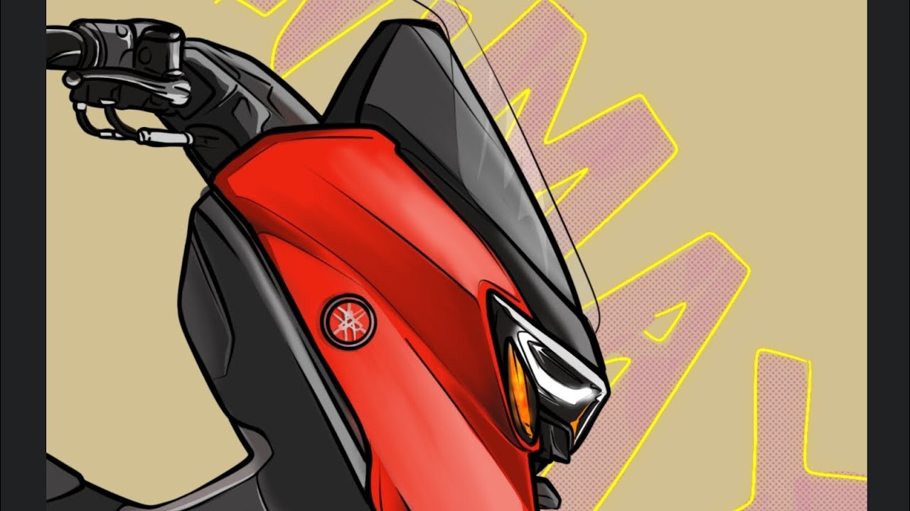 HOW TO DRAW AN NMAX MOTOR - YouTube