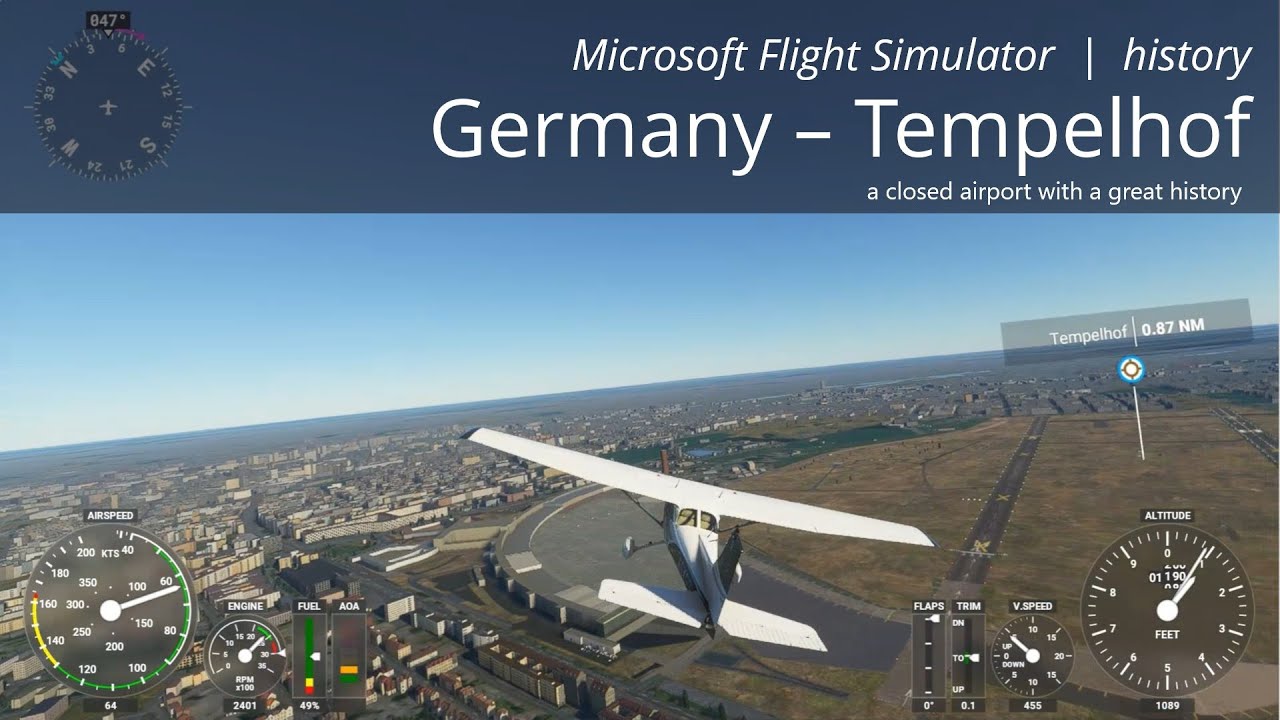 Virtual Flight | The abandoned Berlin Tempelhof airport (Germany ...