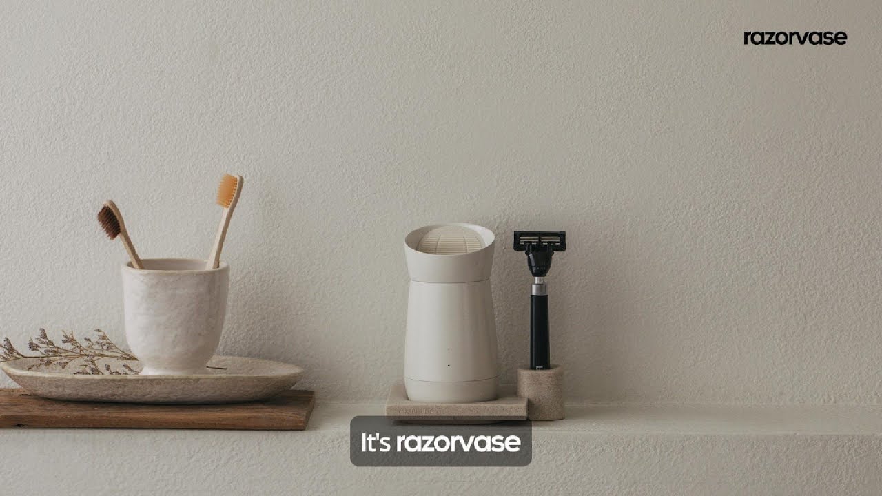 Introducing razorvase, dual-action cleaner for razor blade - YouTube