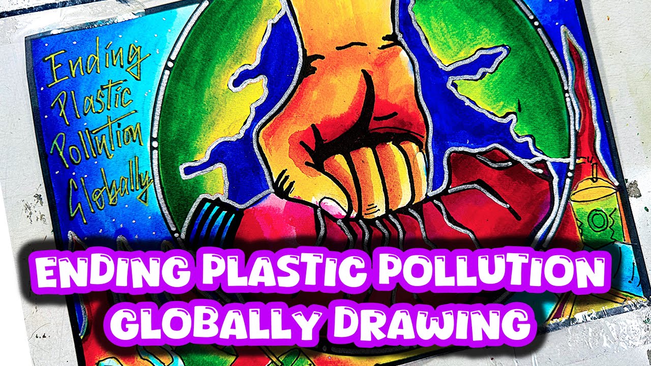 beat plastic pollution drawing | beat plastic pollution painting # ...