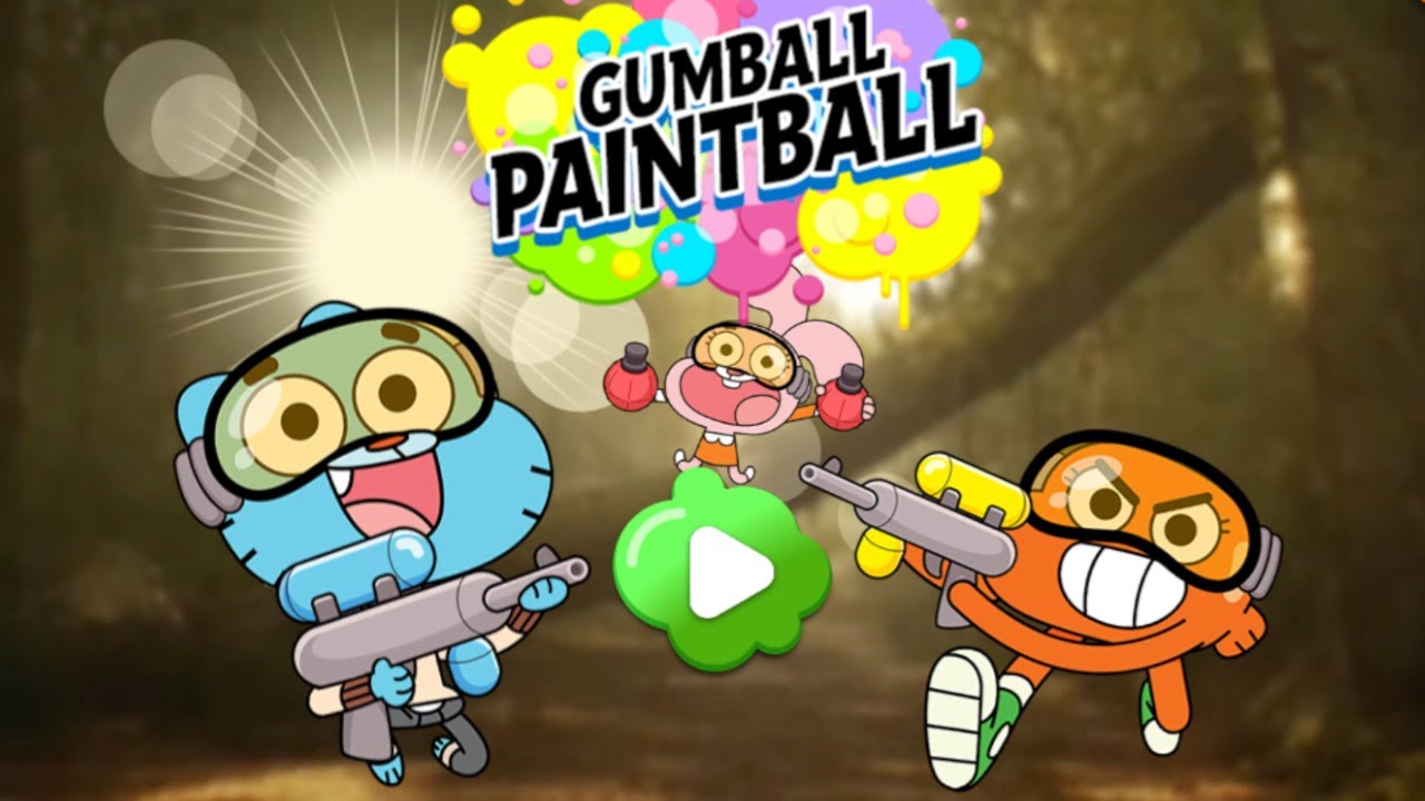 Gumball Paintball - Paint The Field Red, Blue, Green, Yellow, Purple ...
