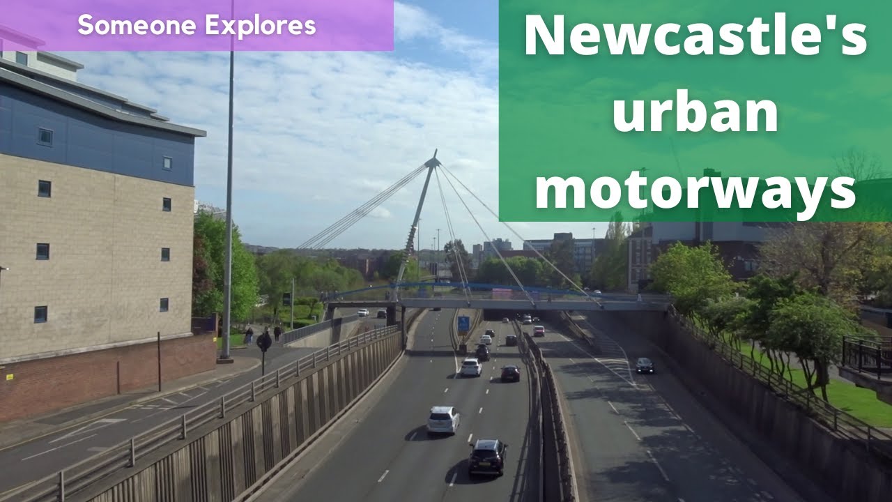 A look at Newcastle upon Tyne's urban motorways - YouTube