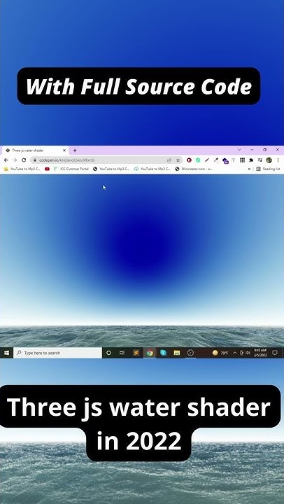Three js water shader in 2022 with full source code | jishaansinghal ...