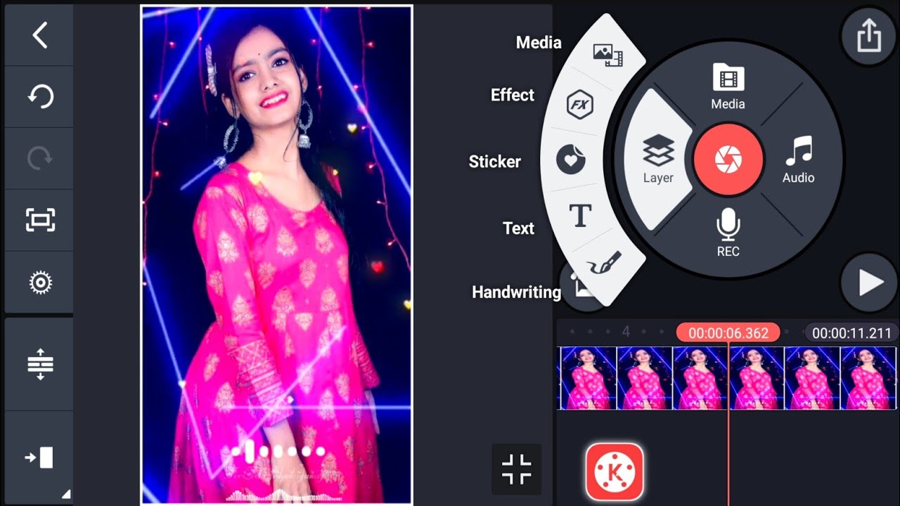 How To make full screen Facebook Status video l Editing kinemaster ...
